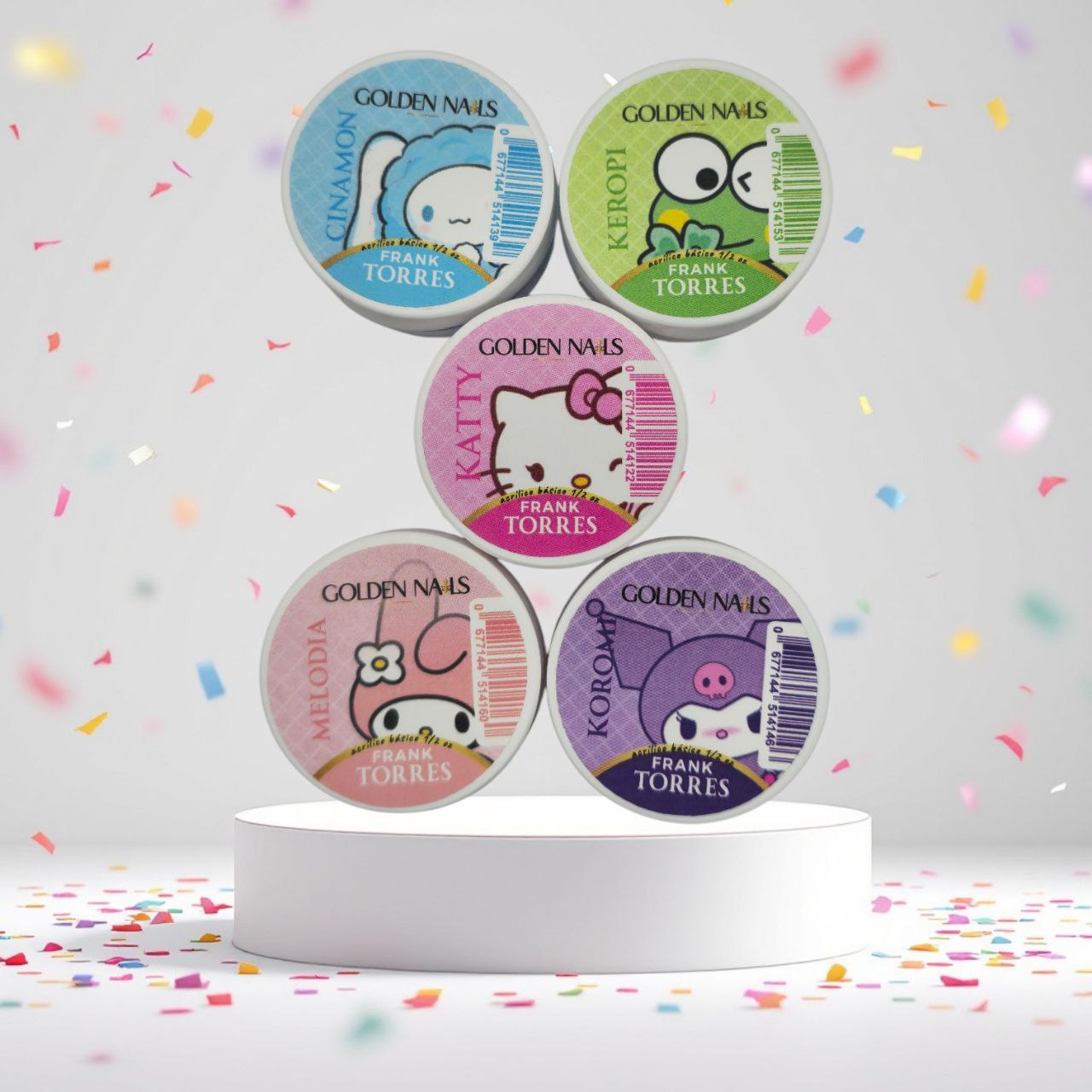 COLECCION ACRILICOS FRANK TORRES COLECCION COMPLETA 5PZ KIT – TIENDAGOLDEN